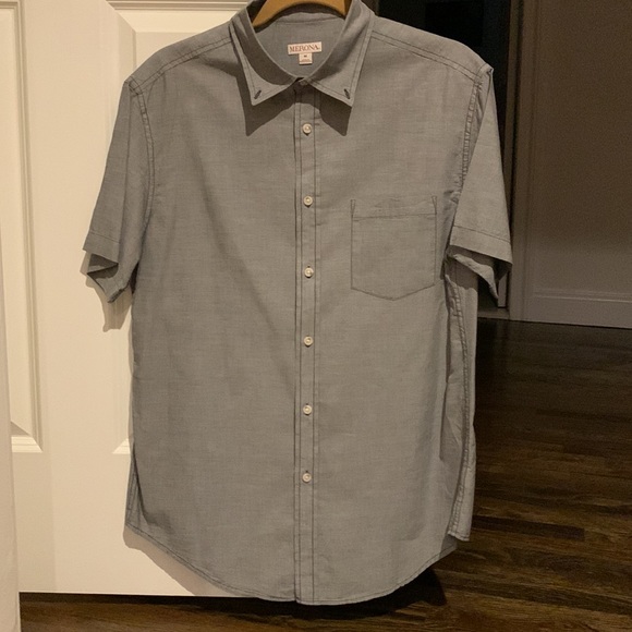 Merona | Shirts | Merona Mens Short Sleeve Button Down Shirt In Heather ...